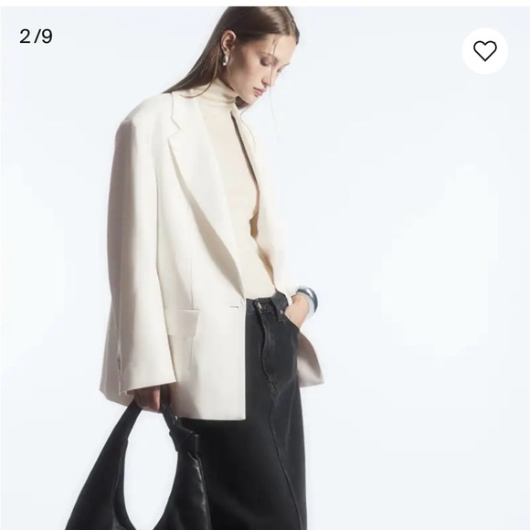 COS | Jackets & Coats | Brand New With Tags Oversized White Cos Blazer ...